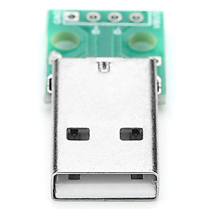 Akozon USB Type A to DIP Adapter Board, 4 Pins, Standard USB