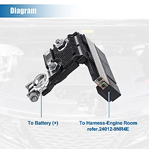X AUTOHAUX 24380-3JA1A Multi Block Fuse for Nissan Altima Maxima Murano Pathfinder for Infiniti QX60 JX35 6 Circuit Automotive Circuit Fuses 243803JA1A