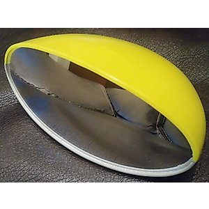 Rear View Computer Monitor Mirror, Fits Regular Flat Screen LCD Monitors with Magnifier - No Adhesive or Hard Clip - for Cubicle & Home - with Wide-Angle Convex Viewing Area so You Never Miss a Thing