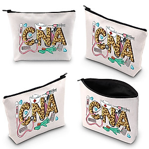 WZMPA CNA Certified Nursing Assistant Cosmetic Makeup Bag CNA Nursing Graduation Gifts Zipper Pouch Bag For CNA Students Graduates (CNA bag)