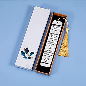 Inspirational Christian Gifts for Women Men Bible Verse Religious Bookmark for Women Men Friends Church Catholic Gifts for Son Daughter Baptism Easter Godchild Faith Book Lovers Church Bulk Gifts