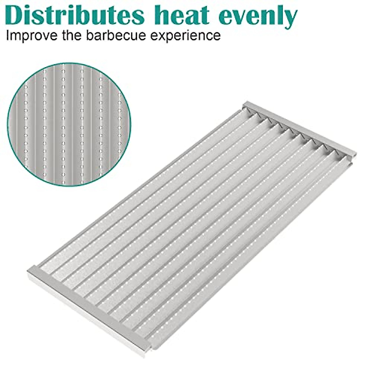 Cast Iron Grill Grates and Emitter Plates for Char-Broil Tru-Infrared 461210010, 463224611, 463241313, 463261709, 463262210, 466270610, 466270611, Original Part Number G526-0007-W1, G515-4700-W1