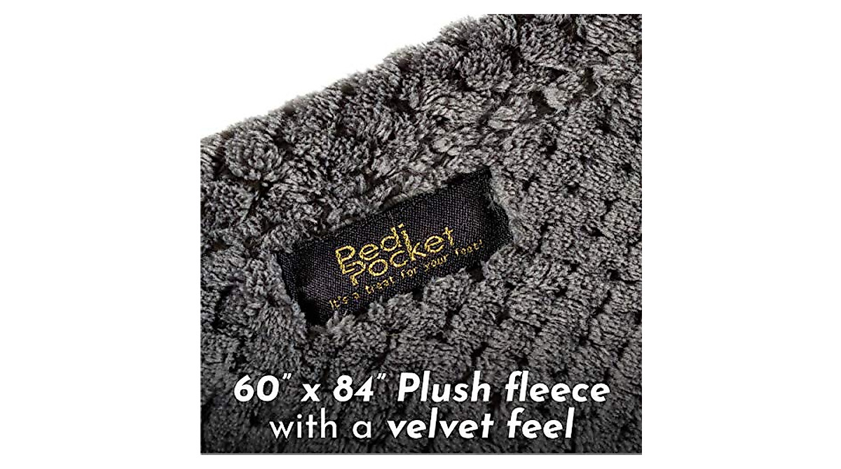 PediPocket XXL Foot Pocket Blanket in Gunmetal | Luxury Warmth & Comfort