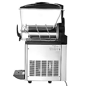 VEVOR Commercial Margarita Machine, 1Tank 15L Commercial Slushy Machine, Stainless Steel Smoothie Frozen Drink Maker, 500W 110V for Supermarkets Cafes Restaurants Bars Home Use