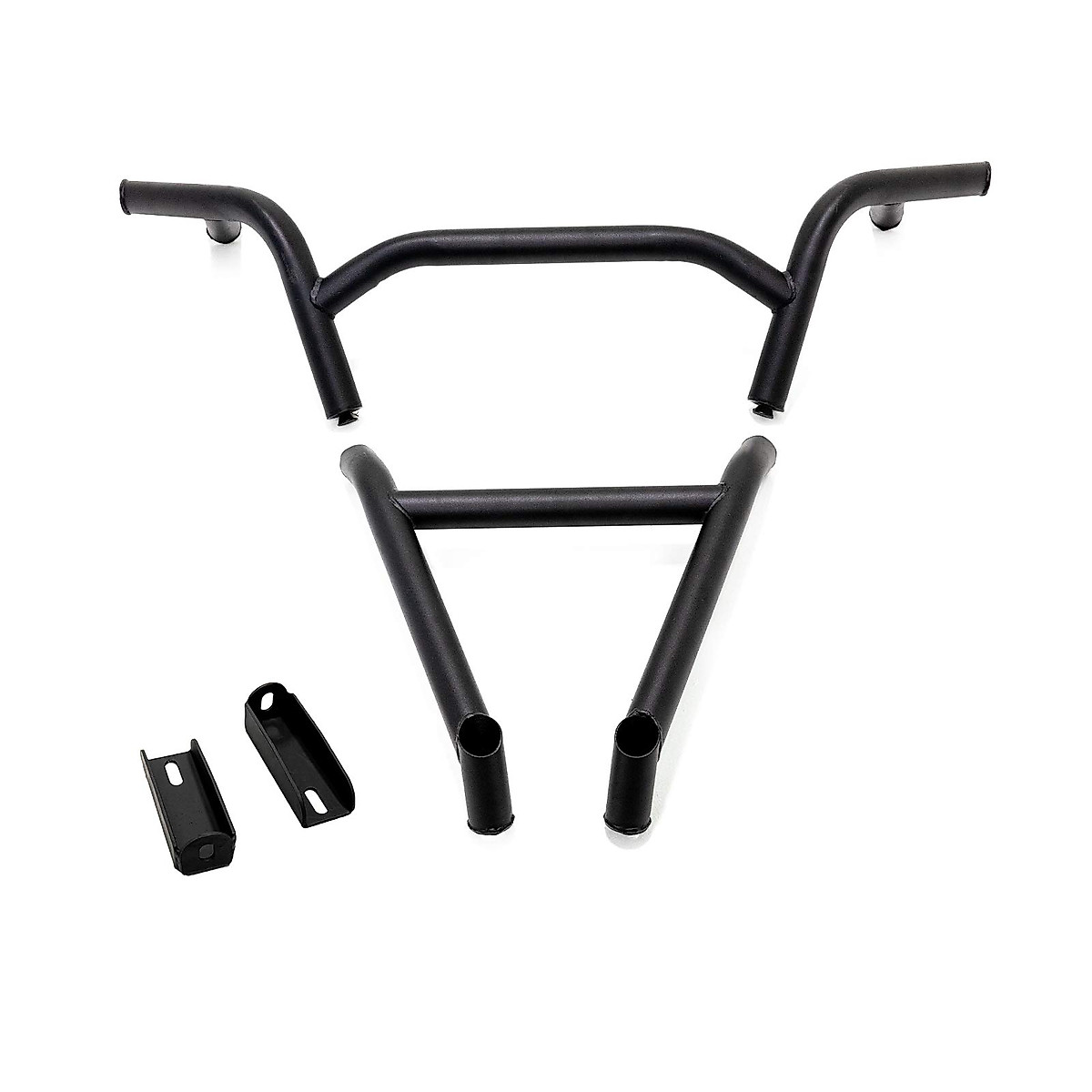 SuperATV Rear Bumper for 2020+ Polaris RZR PRO XP/PRO XP 4 - Made of 1.75 Inch Steel Tubing - UV Resistant Powder Coating - Does Not Block Rear Cargo Area - Mounts Directly to Frame for Easy Install