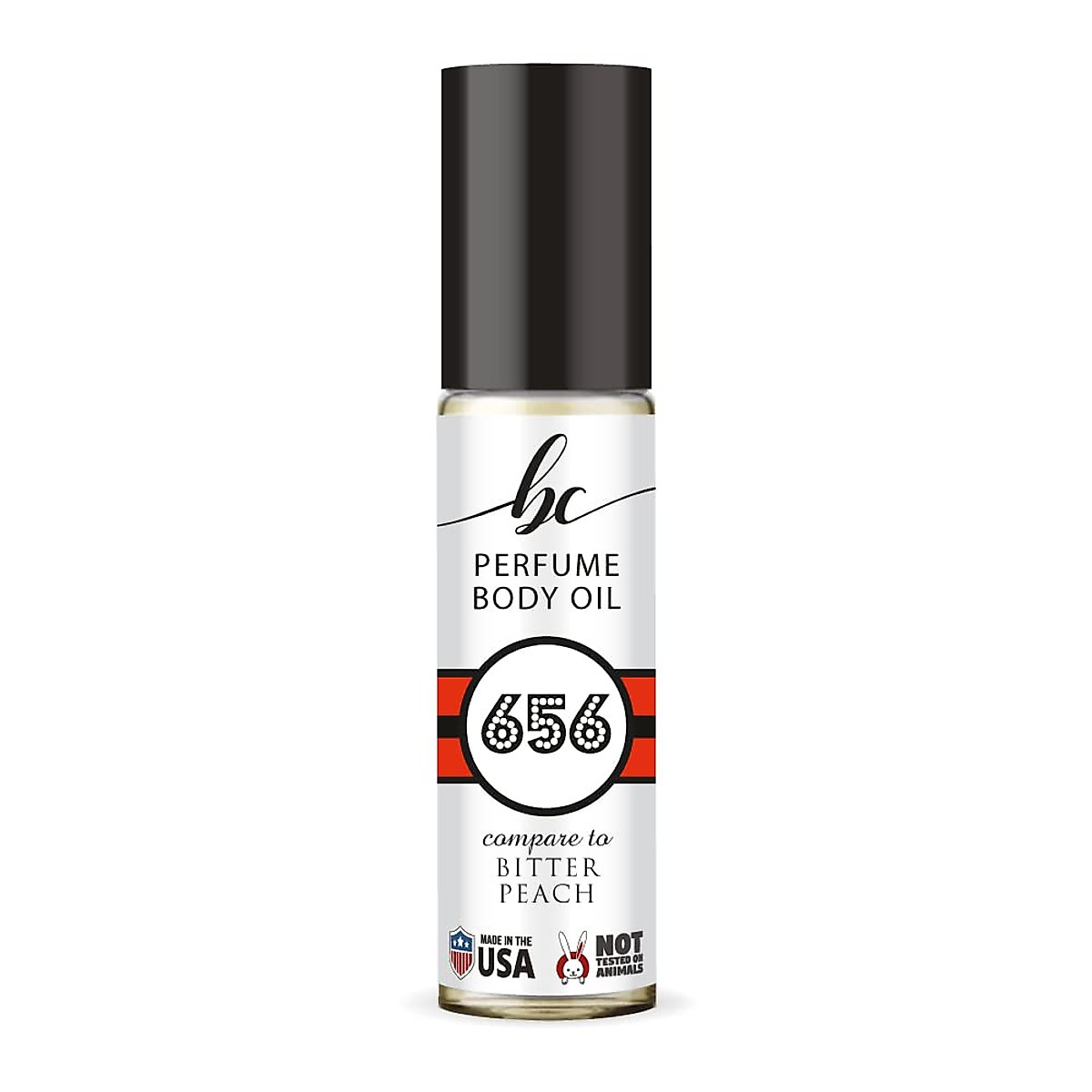 BIOCURA BC Perfume 656 Inspired by Ford Bitter Peach For Women & Men Replica Fragrance Body Oil Dupes Alcohol-Free Sample Travel Size Concentrated Long Lasting Roll-On 0.3 Fl Oz/10ml