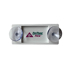 Fastrak Flex Transponder Toll Pass Holder with Suction Cups for Mounting on Windshield of Vehicles.