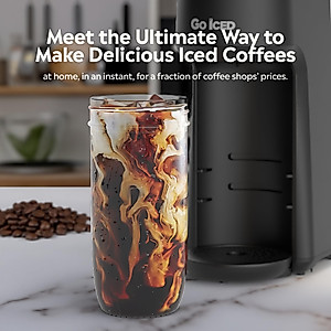 Go Iced Classic – The Ultimate Iced Coffee Maker, Make delicious and flavorful iced coffee at home in less than 2 minutes from the comfort of your home.