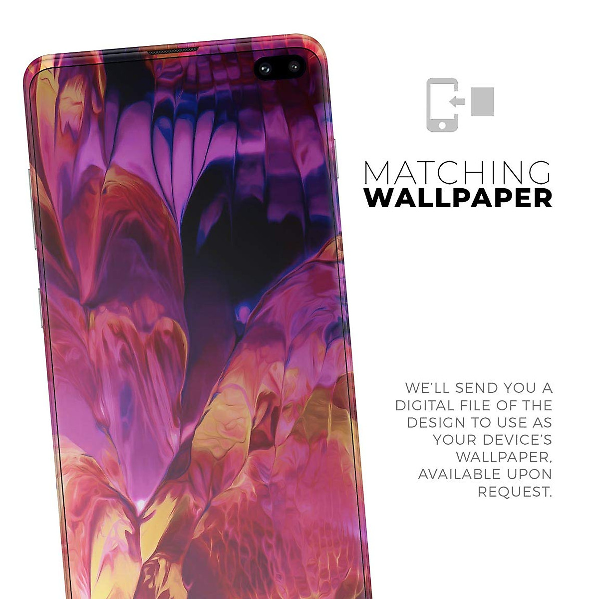 DesignSkinz Blurred Abstract Flow V28 Protective Vinyl Decal Wrap Skin Cover Compatible with The Samsung Galaxy S20 (Screen Trim & Back Glass Skin)