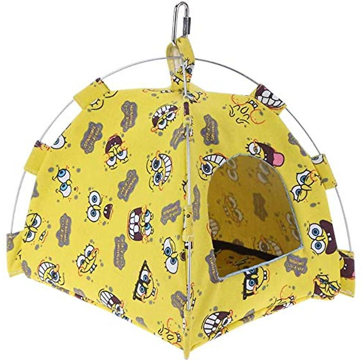 Bird Nest House Hammock Bed Hut Parrot Hamster Hanging Tent Winter Warm Habitat Cave for Parakeet Cockatiel Conure Lovebird Finch Canary African Grey Budgie Chinchilla Guinea Pig Rat (L)