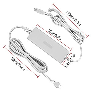 Wii U Gamepad Charger, WII-U Gamepad AC Adapter Charging Cable Cord for Nintendo Wii U Gamepad Controller