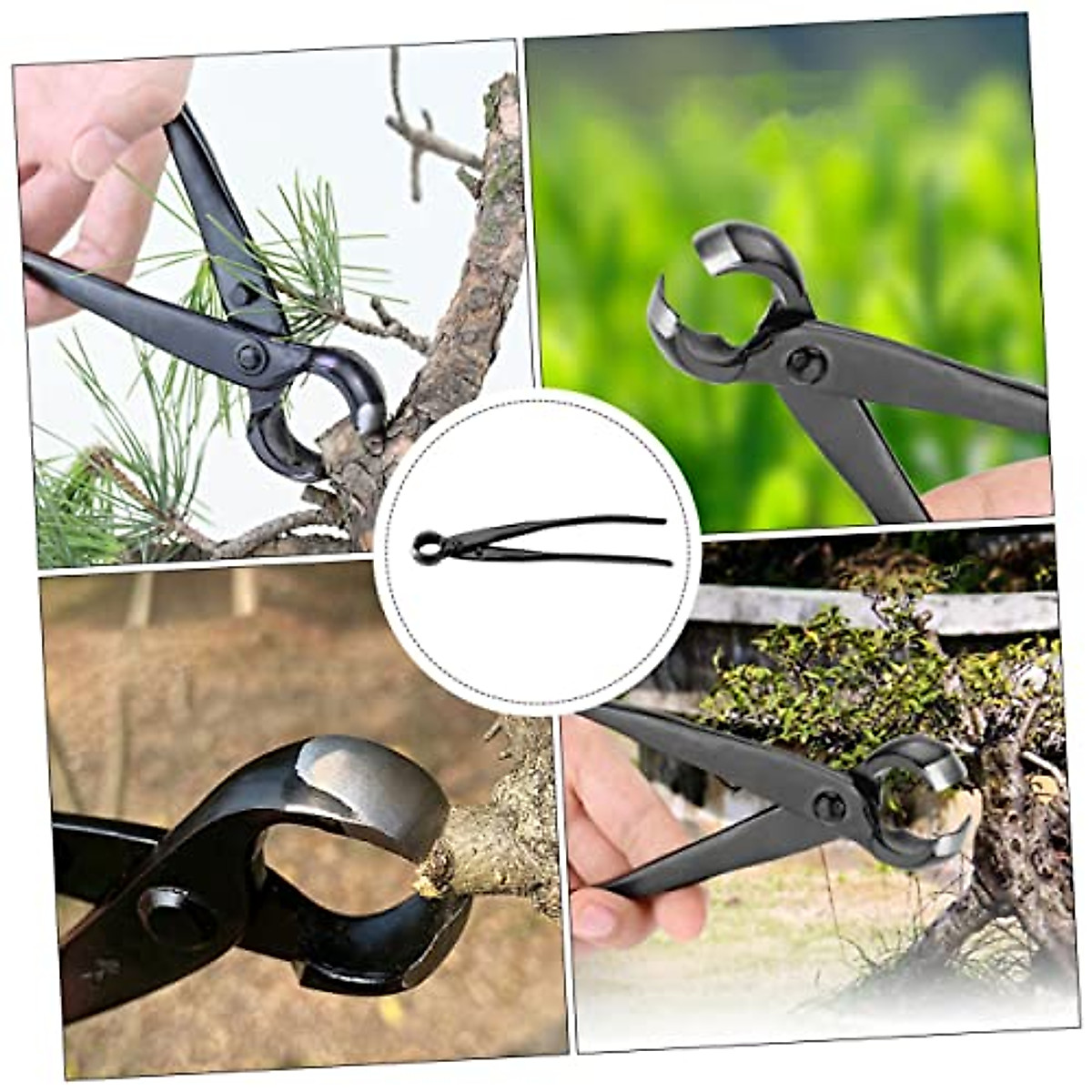 VILLCASE Bonsai Crystal Ball Scissors Round Concave Edges Pliers Branch Knob Cutter Concave Branch Cutter Pruners Tools Gardening Pruning Shears Japan Spherical High-carbon Steel