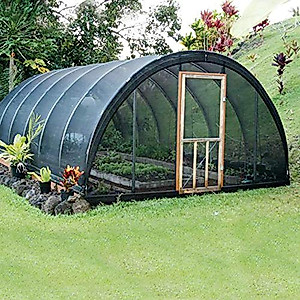 Agfabric 50% Sunblock Shade Cloth Net Mesh Shade with Clips for 10x20ft Garden Patio&Plants,Black