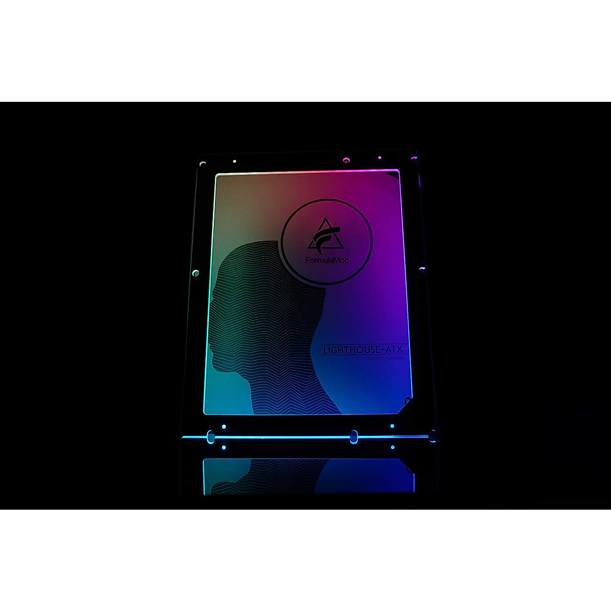 Formulamod ATX Motherboard RGB Backplate Light-Emitting Back-Plane 5V 3 Pin ARGB Desktop Decor Lamp Strip Back Light Pad