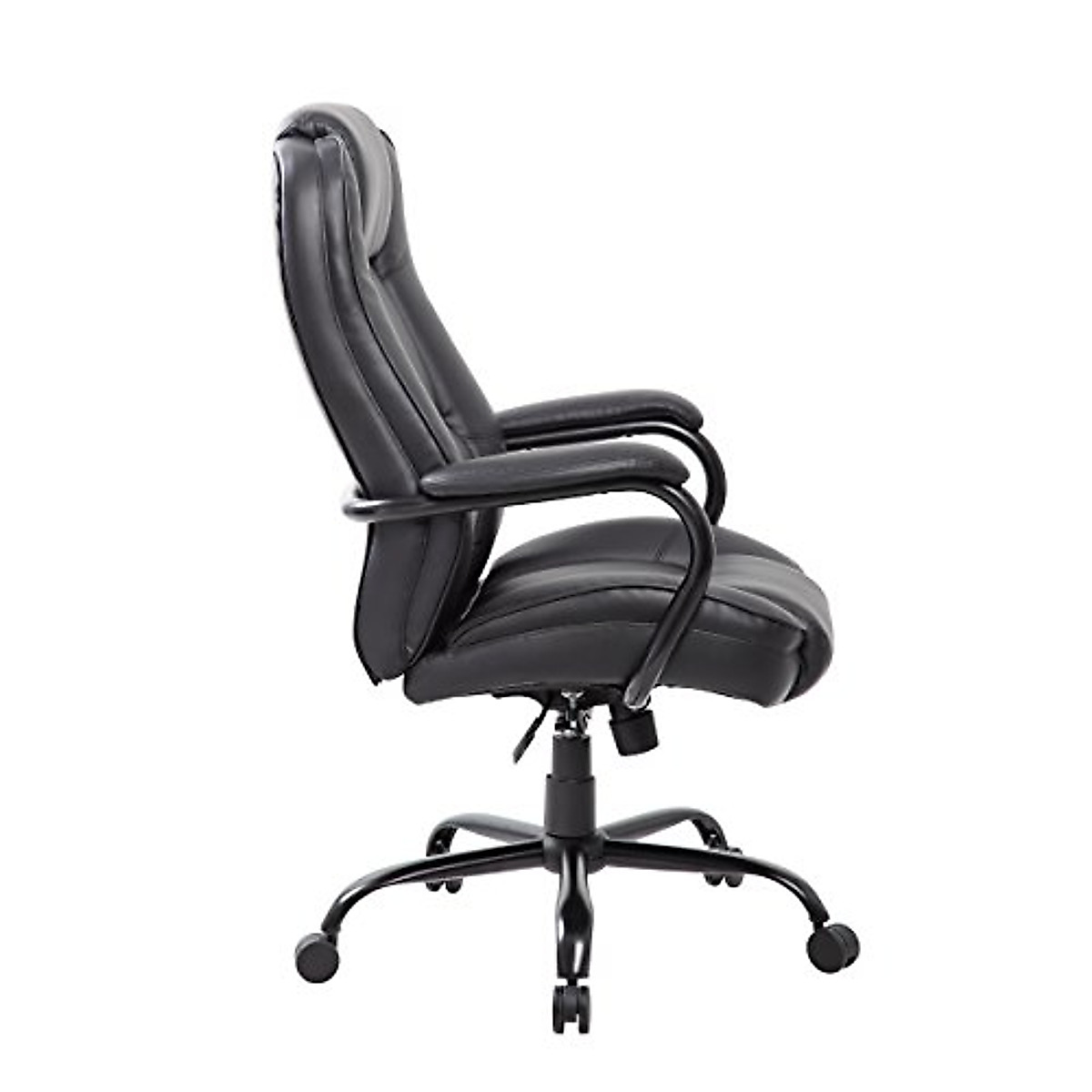 Boss Office Products Heavy Duty Executive Chair with 350lbs Weight Capacity in Black