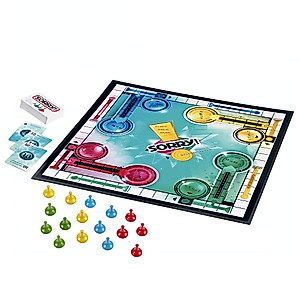 Hasbro Gaming Sorry! Family Board Games for Kids and Adults, 2 to 4 Players, Ages 6 and Up (Amazon Exclusive)