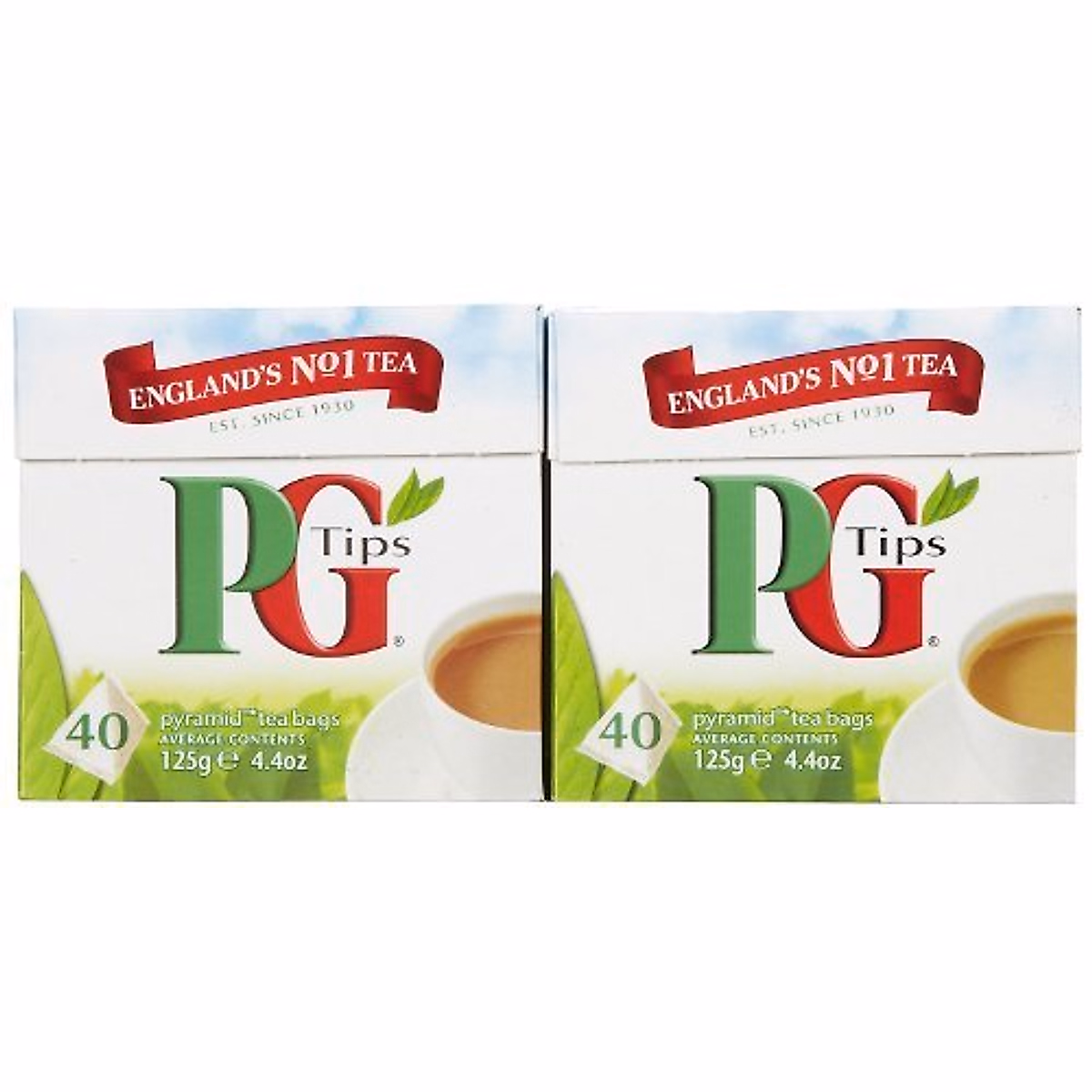 PG Tips Black Tea, Pyramid Tea Bags, 40 ct, 2 pk by PG Tips