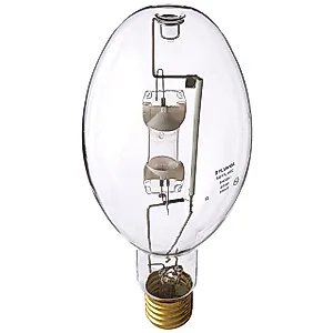 Sylvania SYL64036 M400/U/ED37 Clear Metal Halide Lamp, ED37 Mogul Screw (E39), 400 W, 4000K, 1 Count (Pack of 1)