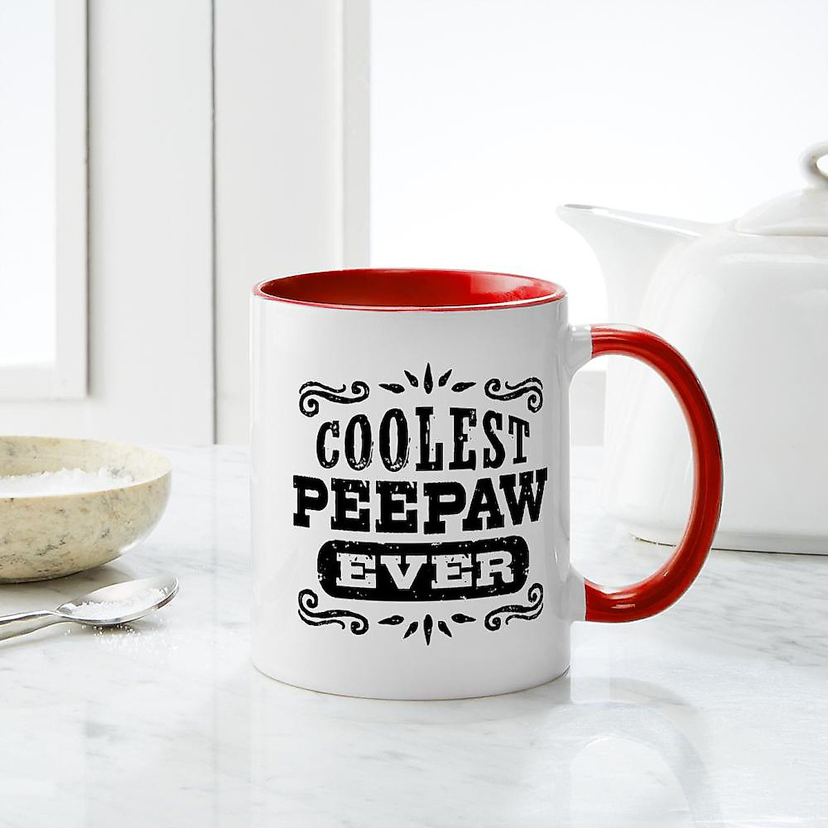 CafePress Coolest Peepaw Ever Mug Ceramic Coffee Mug, Tea Cup 11 oz