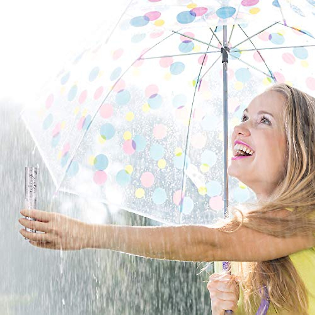 Frienda 4 Pieces Capacity Rain Gauge Glass Tube Replacement Rainfall Test Tube with Scale for Yard Garden Outdoor Home (4, 5 Inch)