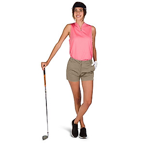 Three Sixty Six Womens Golf Shorts 4 ½ Inch Inseam - Quick Dry Active Shorts with Pockets, Athletic and Breathable