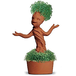 Chia Potted Groot Decorative Pottery Planter, Easy to Do and Fun to Grow, Novelty Gift, Guardians