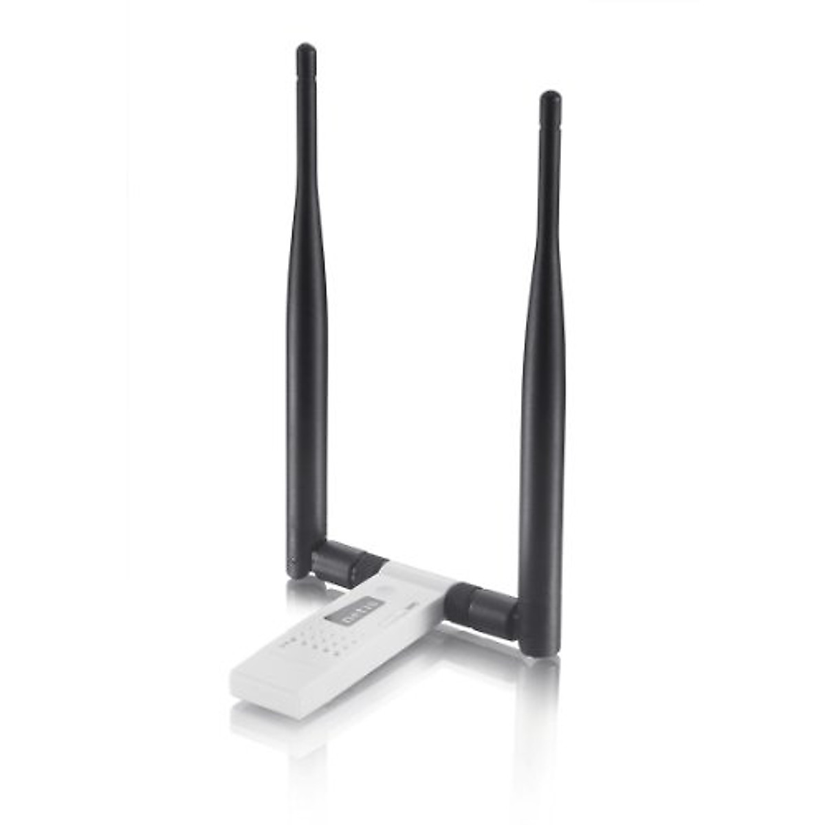 Netis Wireless N 300Mbps Long-Range USB Adapter with Two 5dBi Antennas and USB 2.0 Cradle (WF-2116), 300 Mbps High Gain