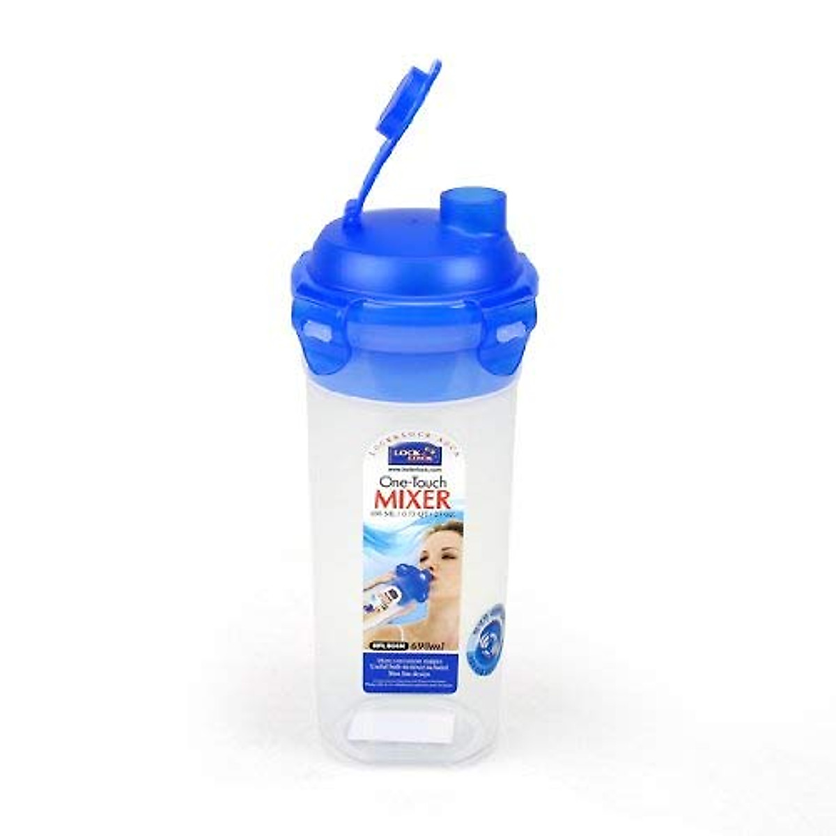 Lock & Lock HPL934N Plastic Tea Bottle with Mixer, 690ml, 1 Pc, Transparent