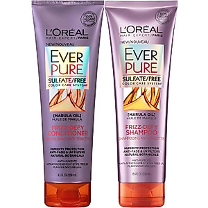 L'Oreal Paris EverPure Frizz-defy Bundle: Shampoo & Conditioner, 8.5 Ounce Each