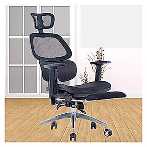 ZLBYB Computer Chair Household Ergonomic Office Chair Reclining Lifting Swivel Mesh Staff Chair Chaise