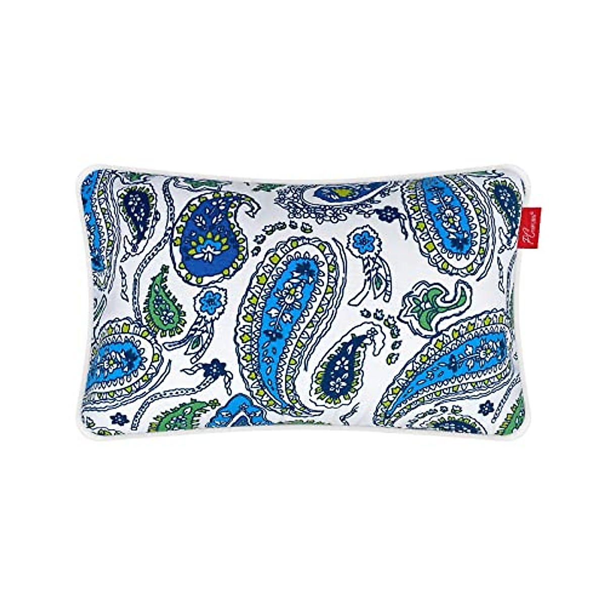 Pcinfuns Outdoor/Indoor Decorative Lumbar Pillows with Insert,Petal Blue Throw Pillow Covers 20x12 Inch Cushions for Patio Furniture,Set of 2