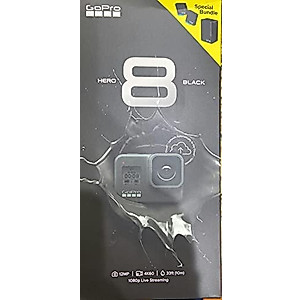 GoPro HERO8 Black Action Camera Bundle with Dual Battery Charger & Includes 3 Total Batteries with case.