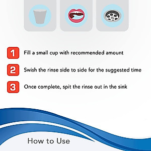 Plus White Post Whitening Stain Rinse - Protects Against Smoking, Wine, & Coffee - Dentist Recommended Whitening Teeth Rinse (6 oz, Pack of 1)