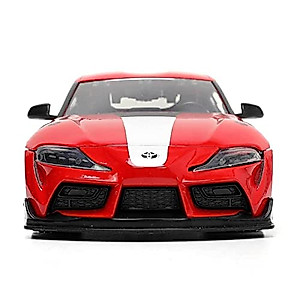 Jada Toys Robotech 1:24 2020 Toyota Supra Die-cast Car w/ 2.75" Miriya Sterling Figure, Toys for Kids and Adults