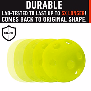 Franklin Sports Plastic Practice Golf Balls - Indoor + Outdoor Training Golf Balls - Best for Chipping + Putting Practice - Official Size Golf Balls - 12 Pack