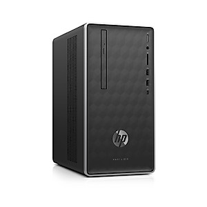 HP 590-p0033w Pavilion Desktop i3-8100 3.6GHz 4GB RAM 1TB HDD Win 10 Home Ash Silver