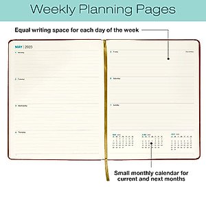 2023 Planner 8"x10" Size: 14 Months (Begins November 2022 /2023 Calendar/ 2023 Weekly Calendar/Weekly Planner Organizer (Brown)