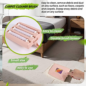 Beuiouer Carpet Cleaner Brush Sweeper Dirt Handheld Sofa Bed Pet Hair Debris Dirt Fur Roller Brush Household Cleaning Tool