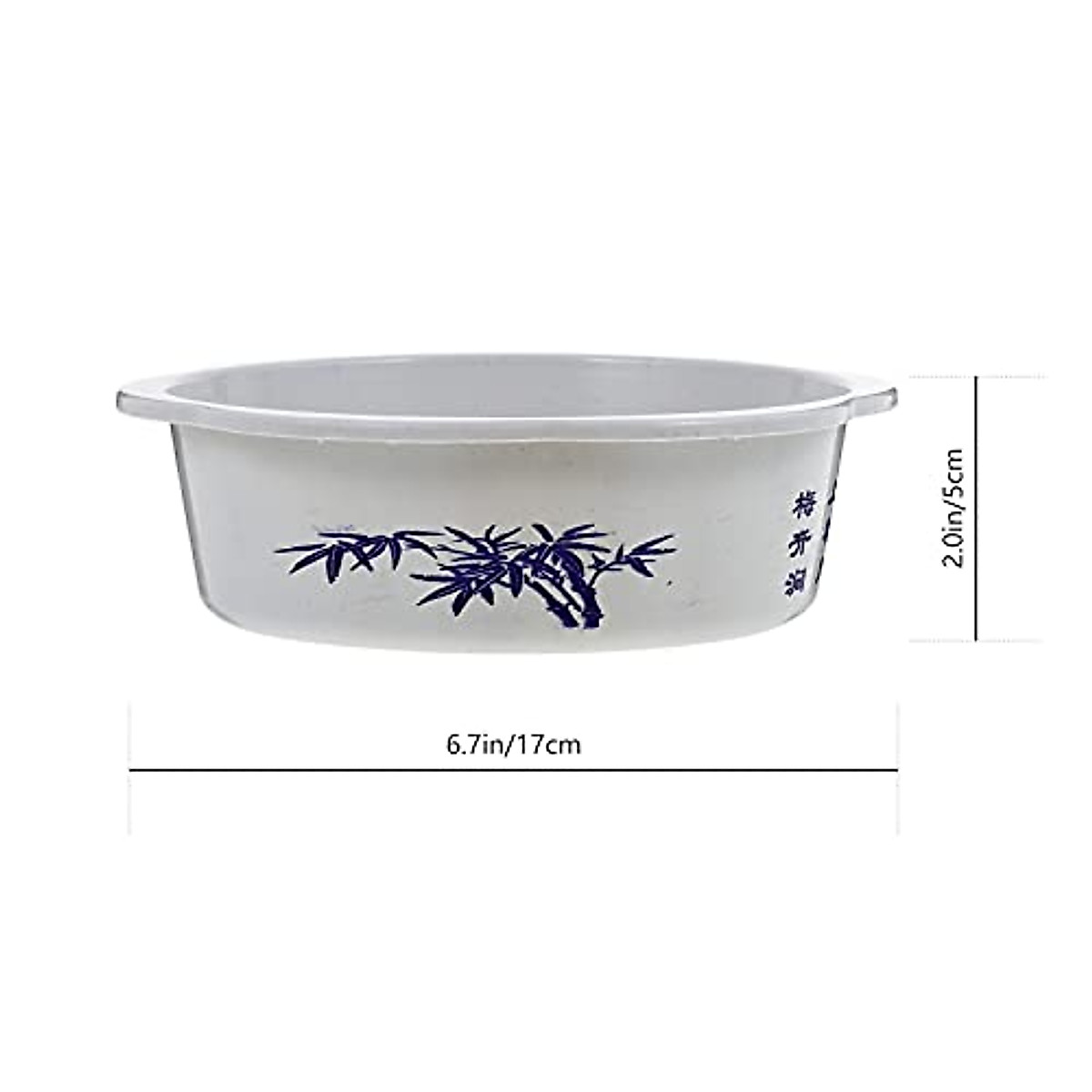 Happyyami Flower Vases Decorative 30pcs Basin with Bowl Hydroponic Seeding Non- Water Potted Caliber Bonsai and Garden Plants Flowerpots Pots Office Use Flowers Indoor Plastic Outdoor Lily Orchid Pot