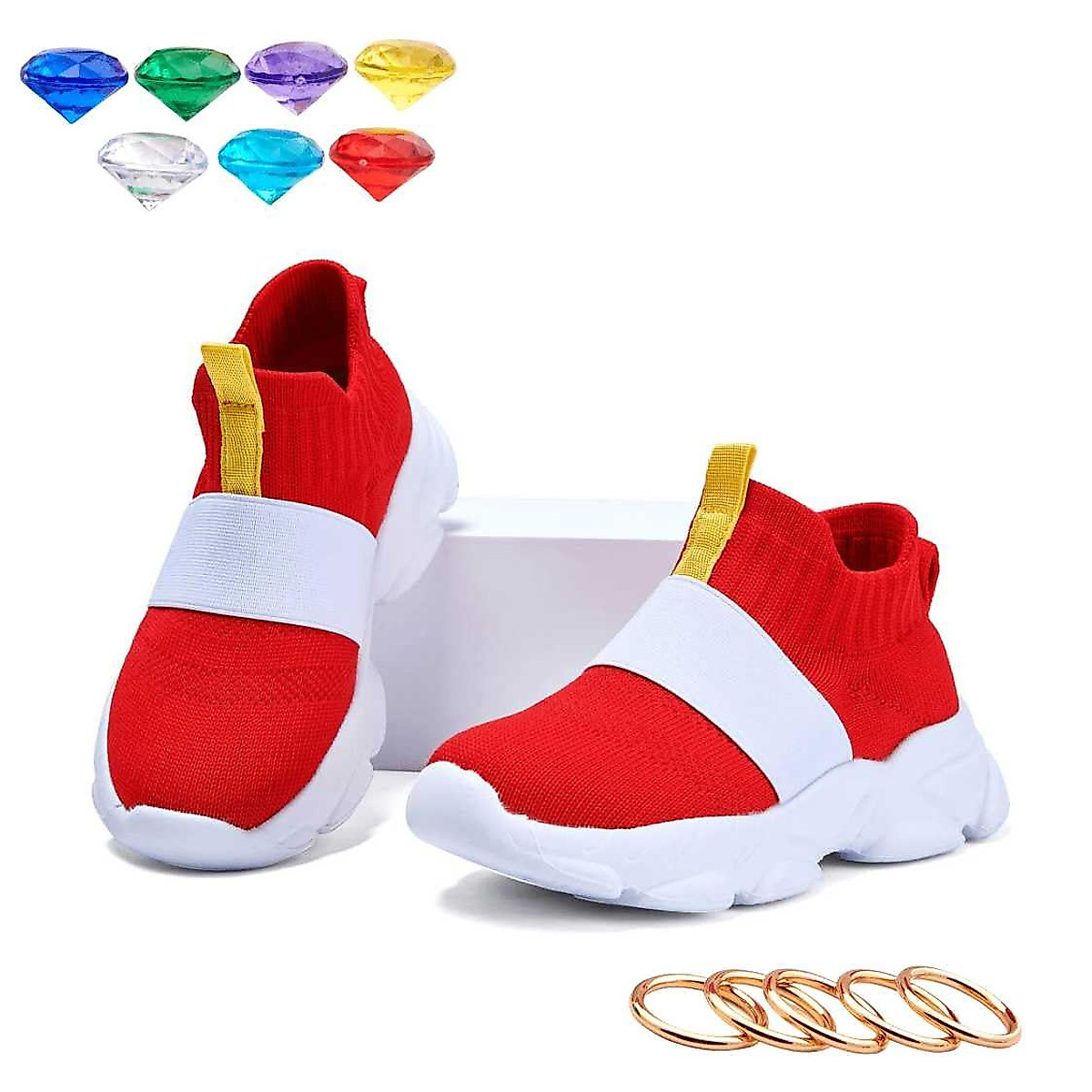 Shoes for Boys Girls Kids Children Red Running Walking Sneakers Tennis Shoes Birthday Party Gift