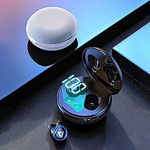 LILAJO Wireless Bluetooth Headset - True Stereo Binaural Earplugs with Light Magnetic Absorption - in-Ear Sports Headset - Noise Reduction Bluetooth Headset - Immersive Premium Sound