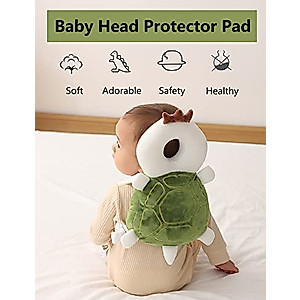 Baby Walker Head Protector Backpack Wear,Toddler Head Protection Safety Pad,Turtle