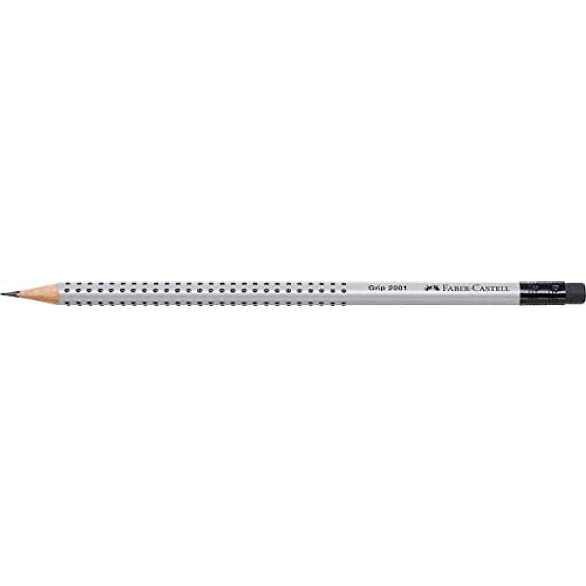 Faber-Castell Grip Graphite EcoPencils with Eraser - 12 Count - No. 2.5 Multi, 8 mm