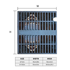 Halloween Horror Clown Magnetic Mailbox Cover Festive Mailbox Wraps Funny Post Letter Box Cover Home Garden Decor Standard Size 18" X 21"