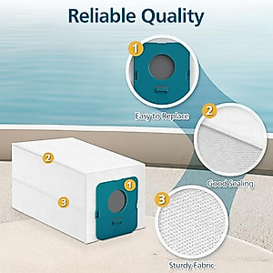 VCA-ADB953 Dust Bag, 6 Pack Vacuum Bags Replacement for Samsung VCA-ADB95 Bespoke Jet Cordless Stick Vacuum Cleaner Accessories Parts, VS20A95923B/AA, VS20A95923N/AA, VS20A95923W/AA