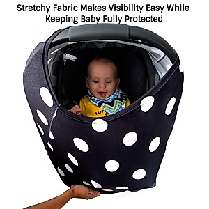 Sprout'n Smiles Nursing Breastfeeding Baby Carseat Cover - Shopping Cart and High Chair Cover, Scarf, Canopy by Sprout'n Smiles for Boys and Girls Baby Shower