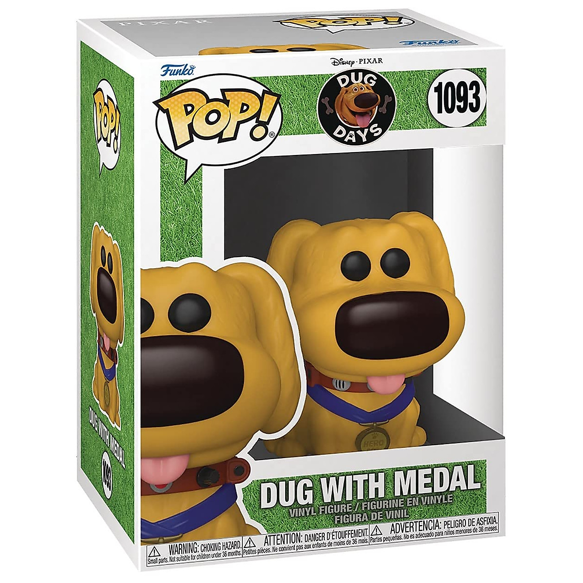Funko Disney Pixar: Dug Days - Hero Dug Pop! Vinyl Figure (Bundled with Compatible Pop Box Protector Case)