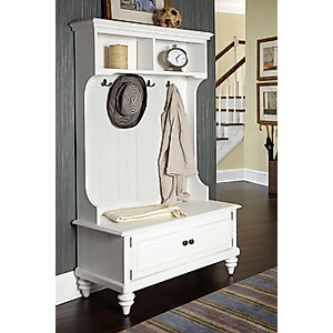 Bermuda White Hall Tree by Home Styles