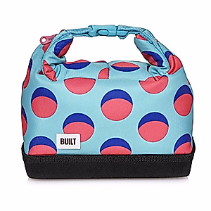 BUILT Lex Polyester Lunch Tote Bag - Lightweight, Insulated and Reusable Retro Moon Dot 5251733