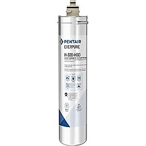 Pentair Everpure H-300-HSD Quick-Change Filter Cartridge, EV927075, For Use in Everpure H Series Drinking Water Systems, 300 Gallon Capacity, 0.5 Micron